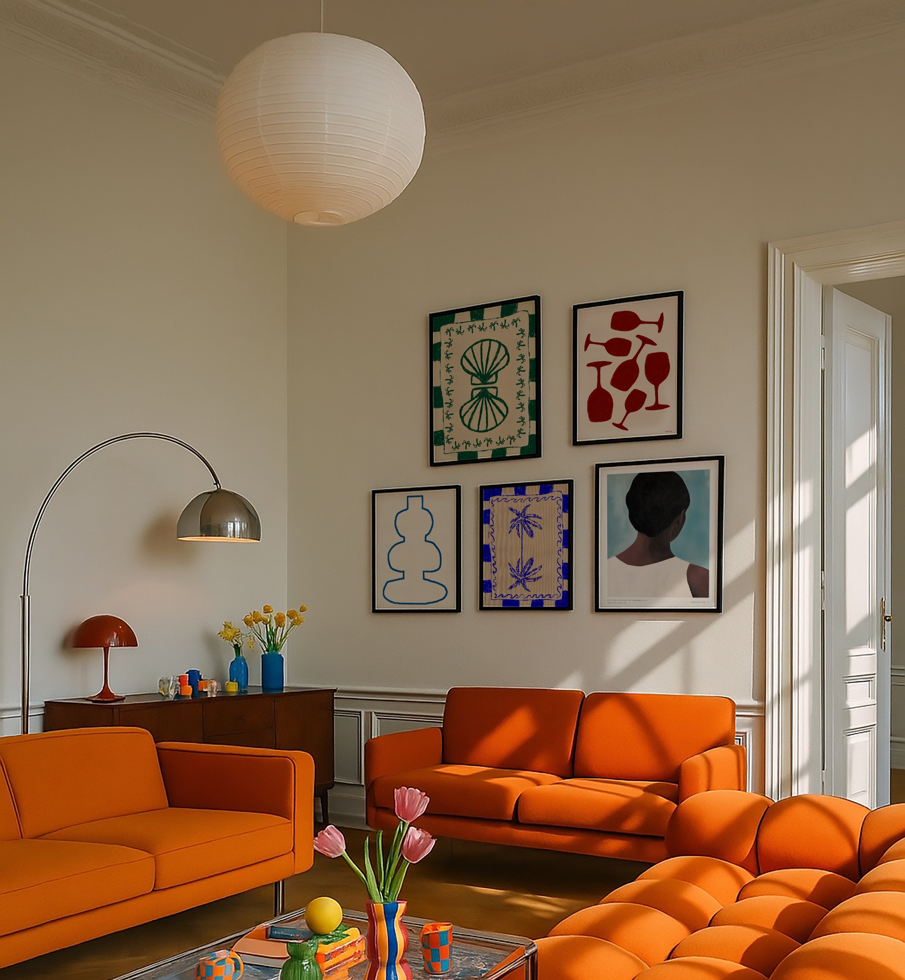 Cuadros de líneas | Cuadros modernos y láminas decorativas – Artesta