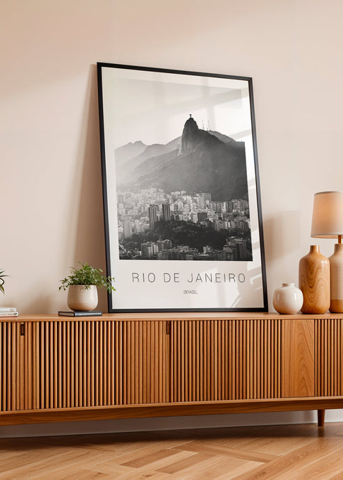 Lámina decorativa de Rio de Janeiro - Cuadros de mapas y ciudades – Artesta